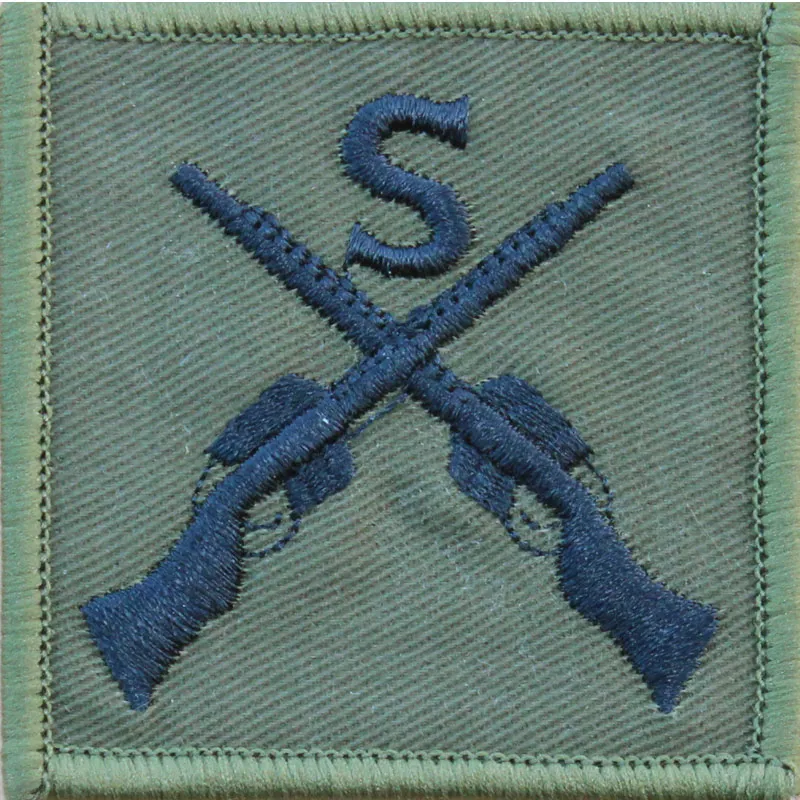 Sniper Qualification Badge Olive and Black Subdued
