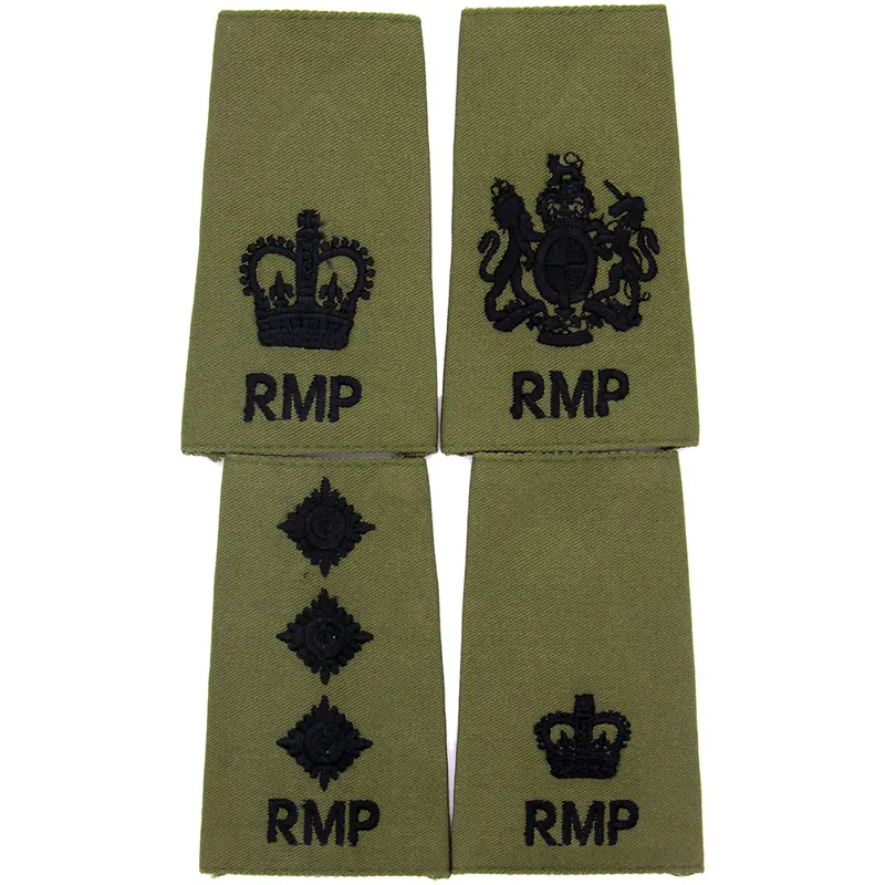 RMP Royal Military Police Olive Rank Slides