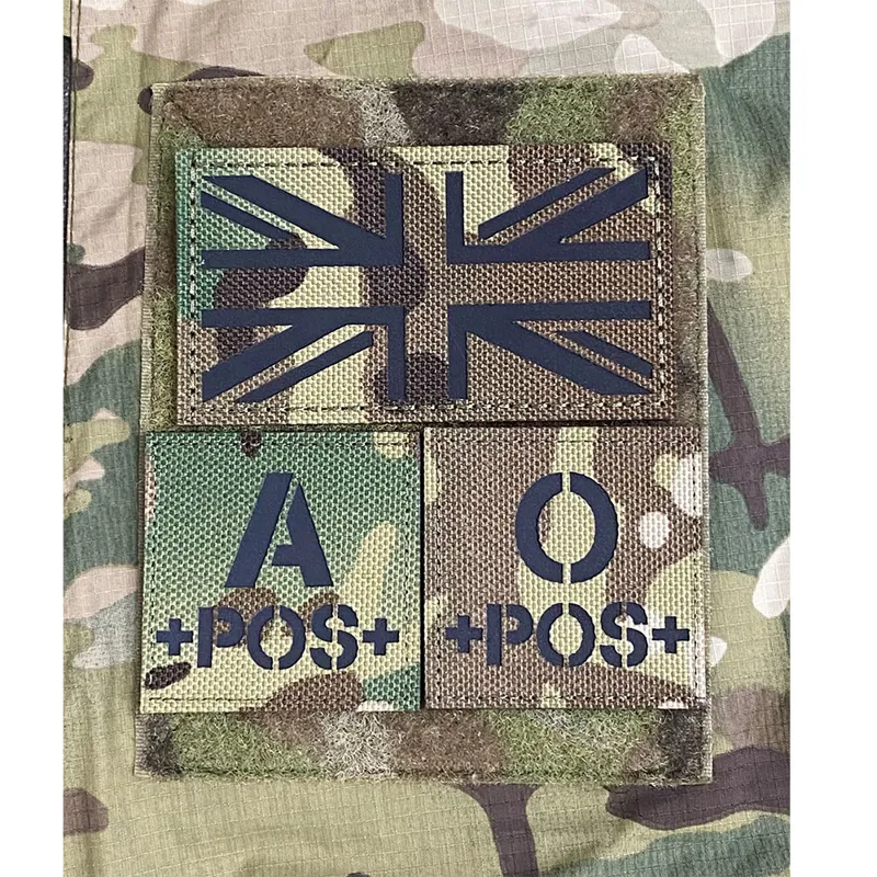 First Strike Multicamo IR Union Jack Hook and Loop Flag 9x5cm