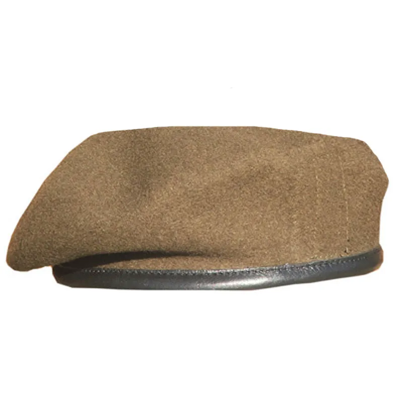 Khaki Commando Small Crown Berets Co