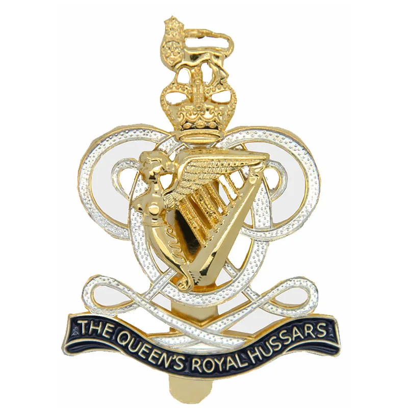 Queens Royal Hussars QRH Cap Badge MOD Issue Quick Delivery
