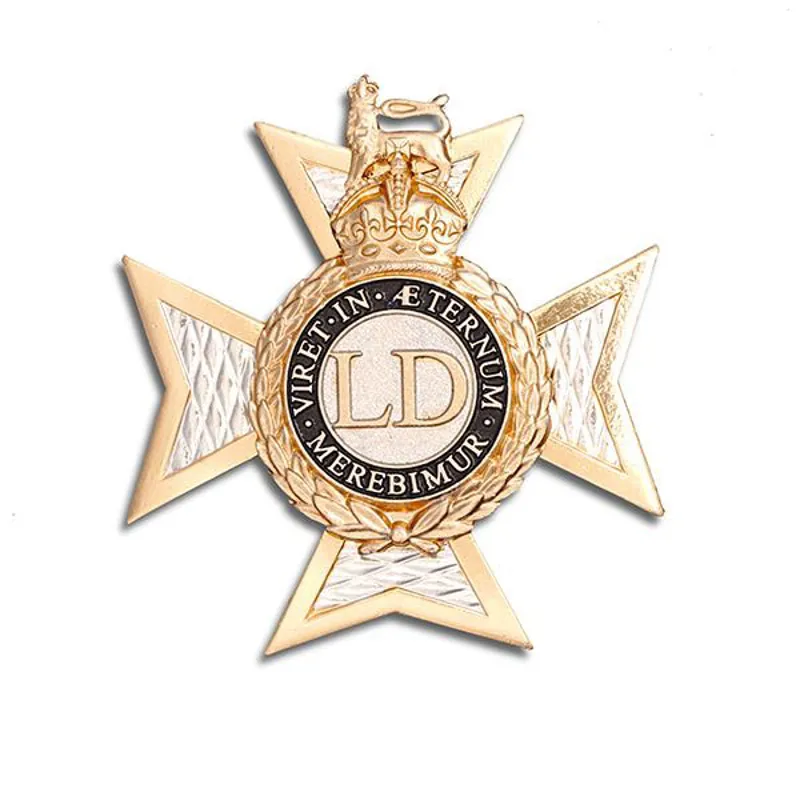 Light Dragoons Kings Crown Cap Badge