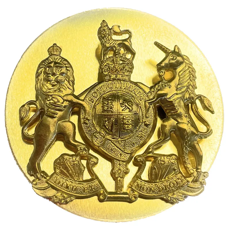 MOD Issue Metal Rank Insignia Kings WO1 RSM