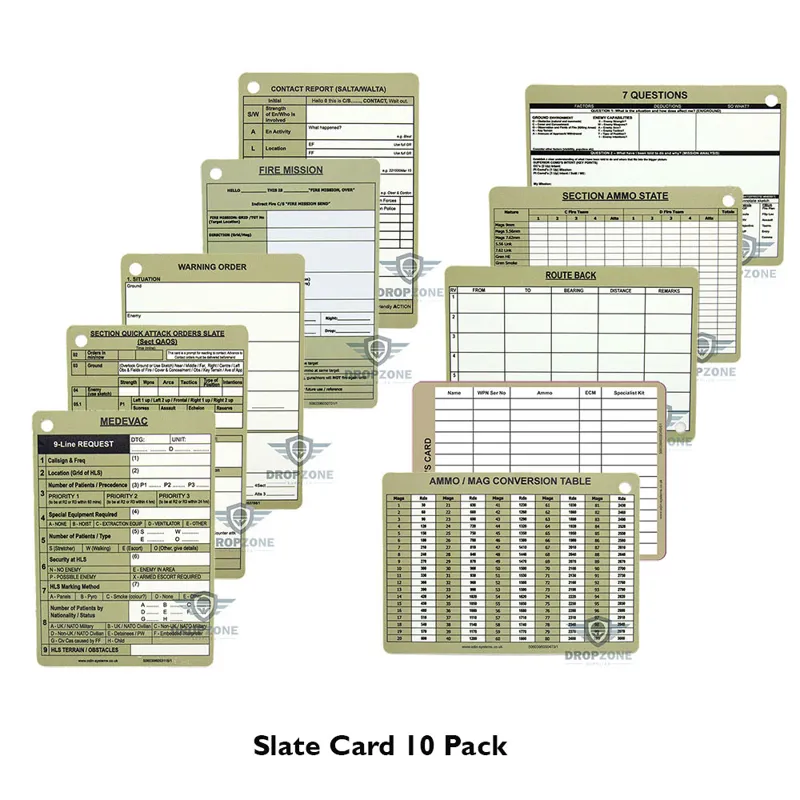 Odin A6 Slate Card 10 Pack