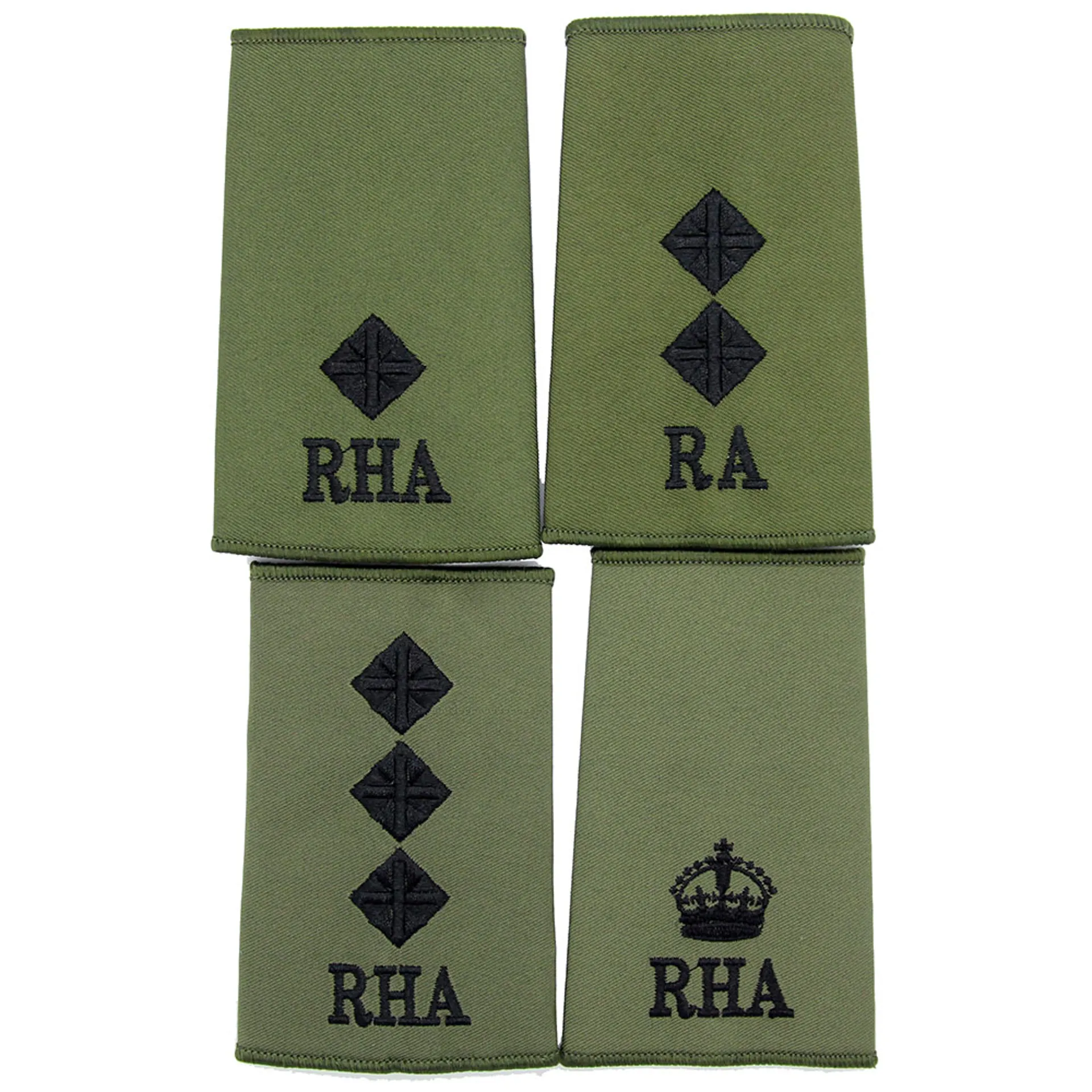Royal Horse Artillery RHA Officers Rank Slides