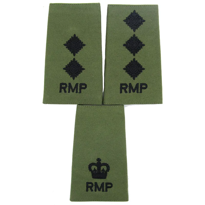 RMP Royal Military Police Olive Rank Slides