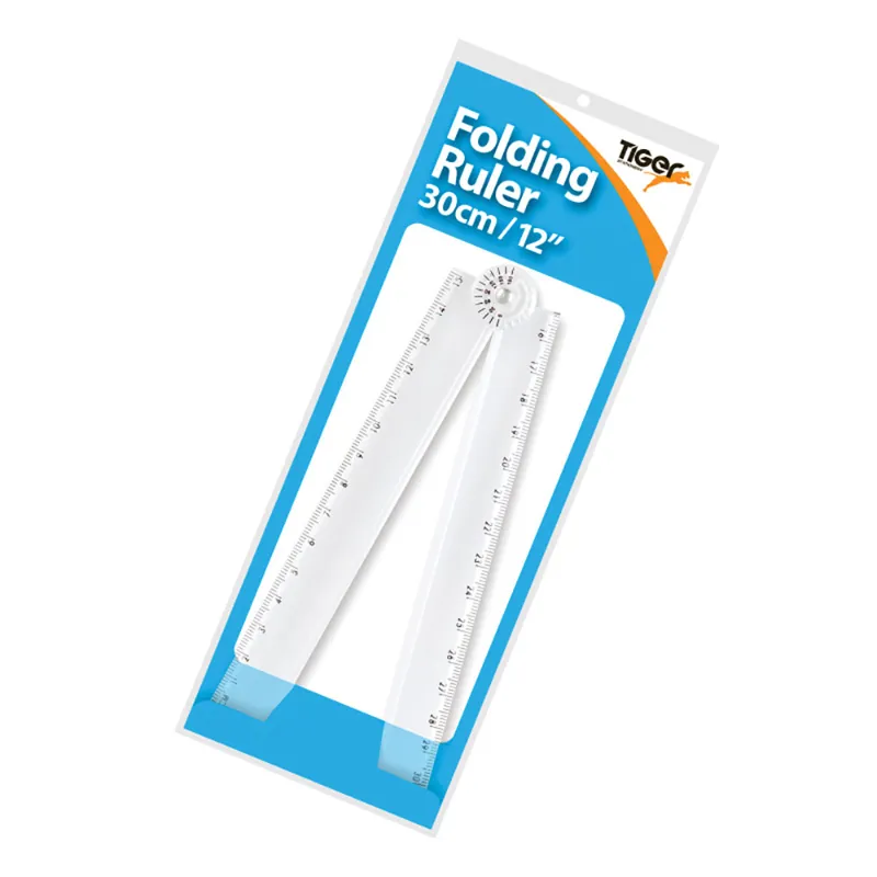 30cm Folding Ruler/Protractor