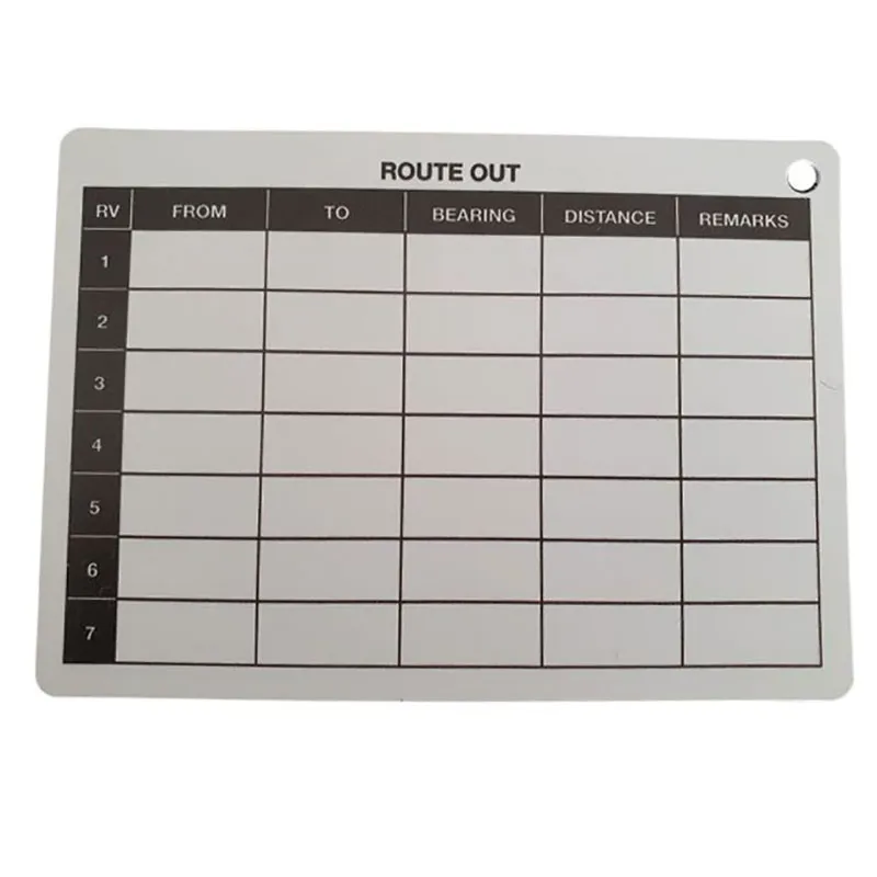 A6 Route Card Slate Card