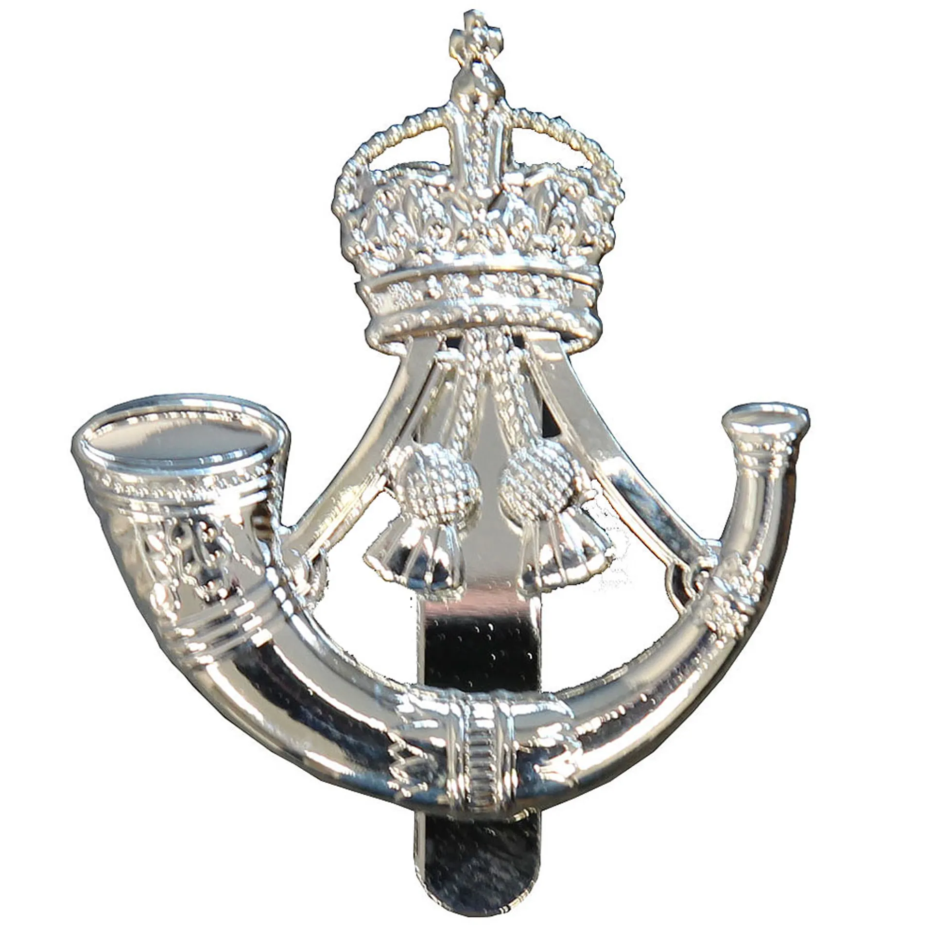 Rifles Kings Crown Cap Badge