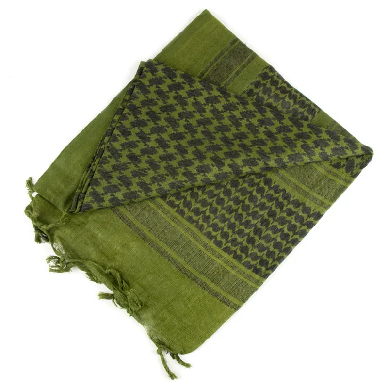 Jerico Olive and Black Shemagh Scarf