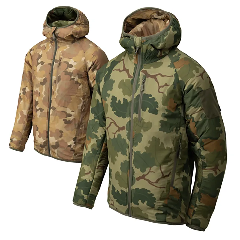 Helikon Reversible Wolfhound Hoodie Jacket Mitchell Leaf Camo
