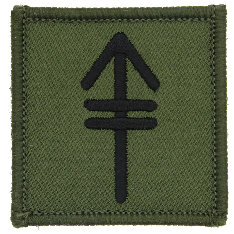 Machine Guns Map Symbol Hook and Loop Subdued Patch