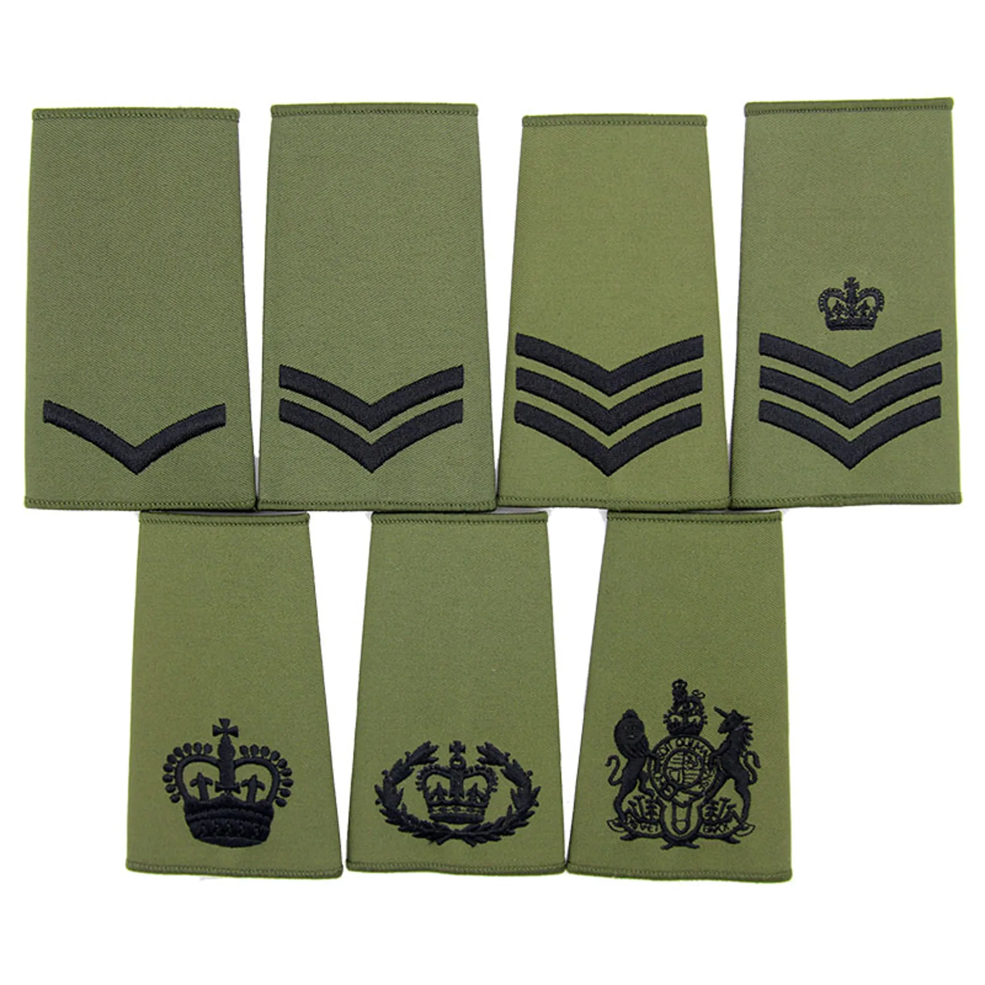 Olive Green Rank Slides
