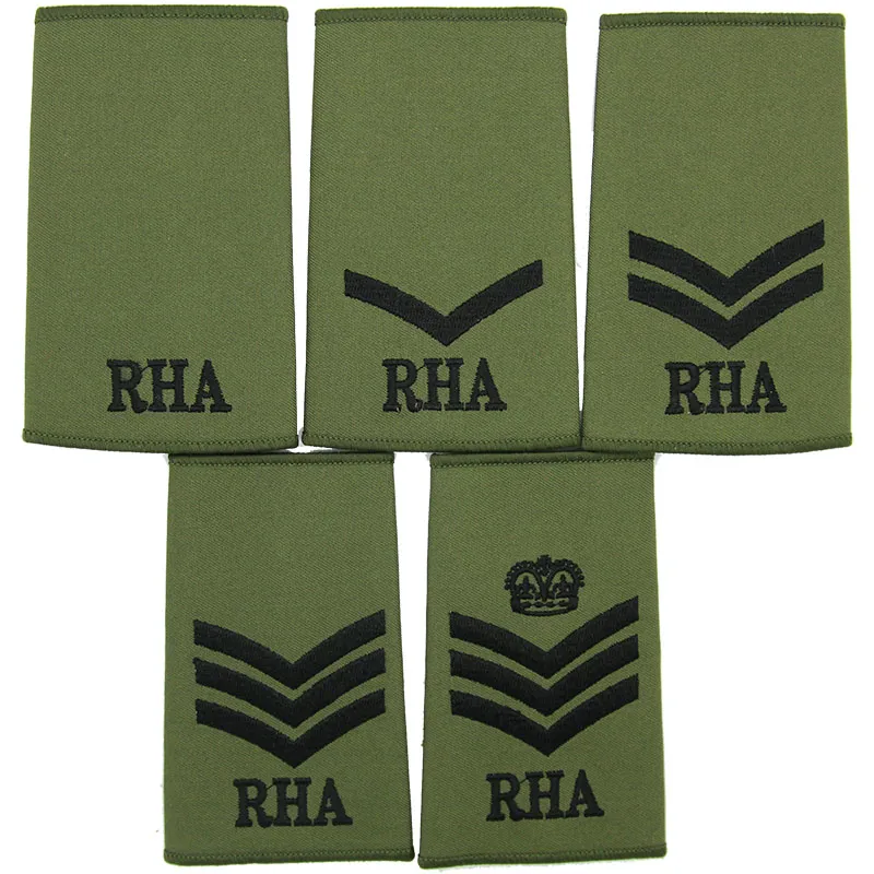 RHA Olive Green Rank Slides