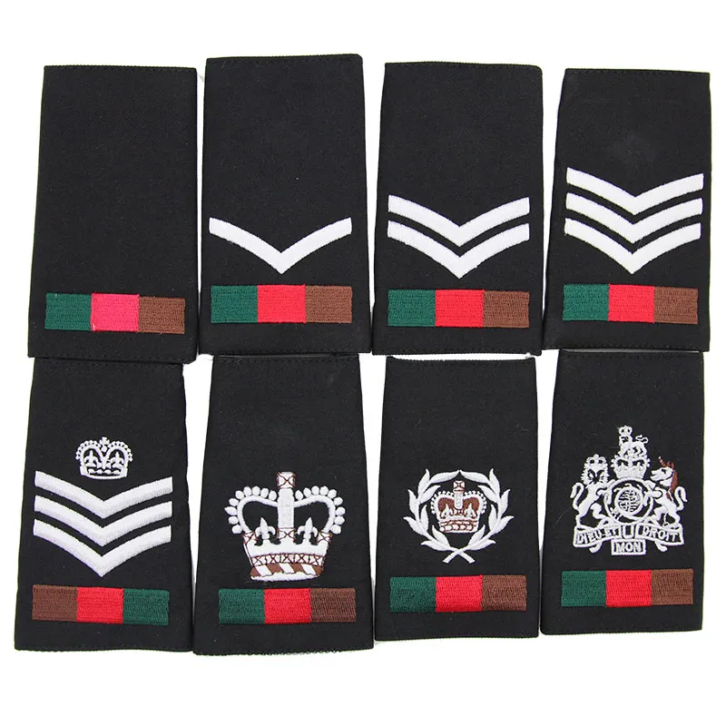 Royal Tank Regiment RTR Black Rank Slides