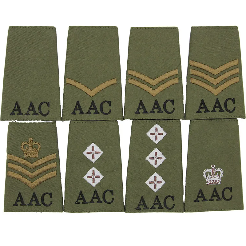 Army Air Corp AAC Rank Slides