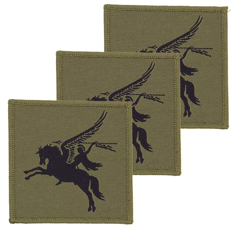 16 Air Assault Bde Pegasus Subdued Hook and Loop TRF: x3 Pack